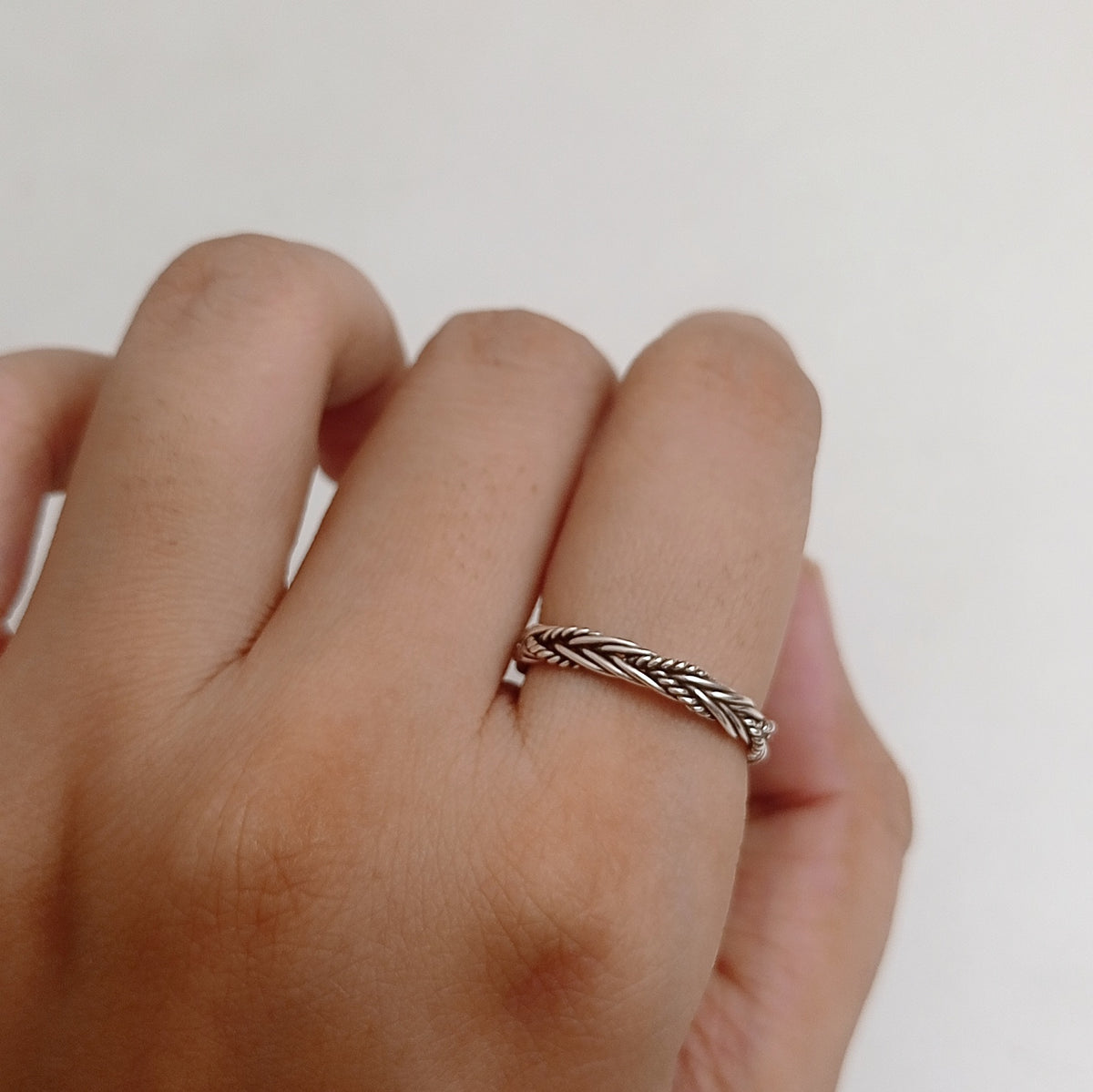 Fine braided ring – Silver Streak Store