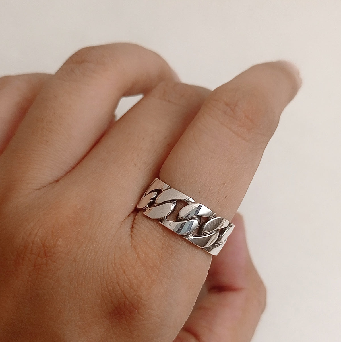 Link chain ring – Silver Streak Store